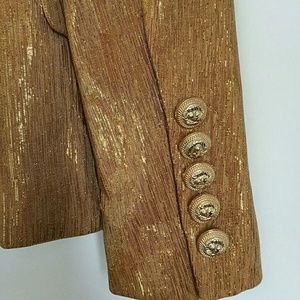 Jackets & Coats | Gold Blazer | Poshmark